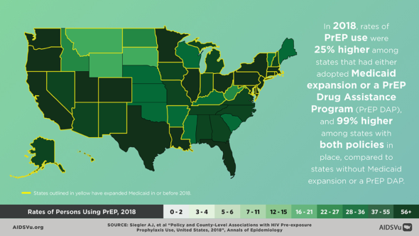 PrEP Use Across the U.S. at the County-Level - AIDSVu