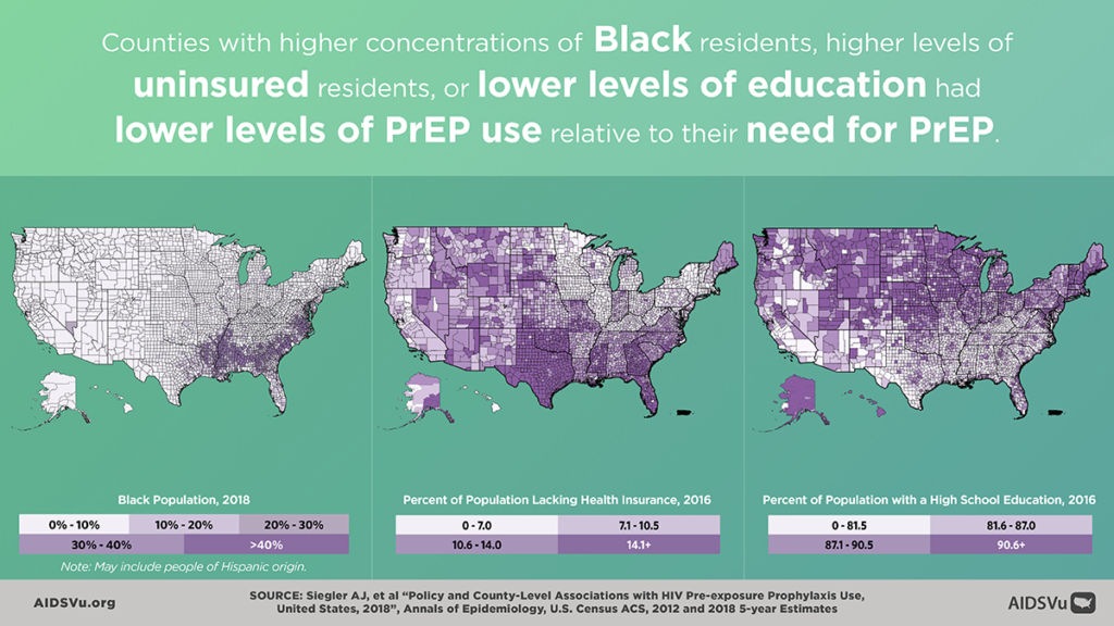 PrEP Use Across the U.S. at the County-Level - AIDSVu