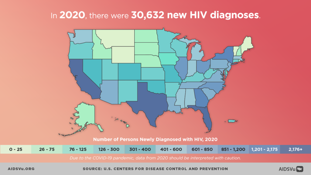 AIDSVu Releases 2020 Data and Interactive Maps Showing State of HIV ...