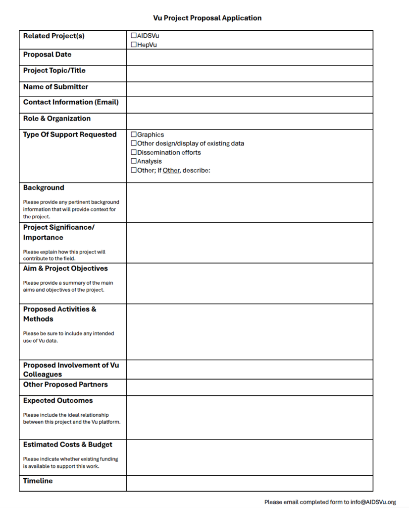 Vu Proposal Form - AIDSVu